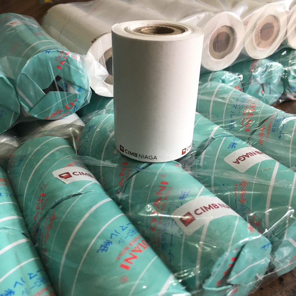 กระดาษเทอร์มอลใบเสร็จ Edc CIMB โลโก้ธนาคารเชิงพาณิชย์ 57x40 | Shopee ...