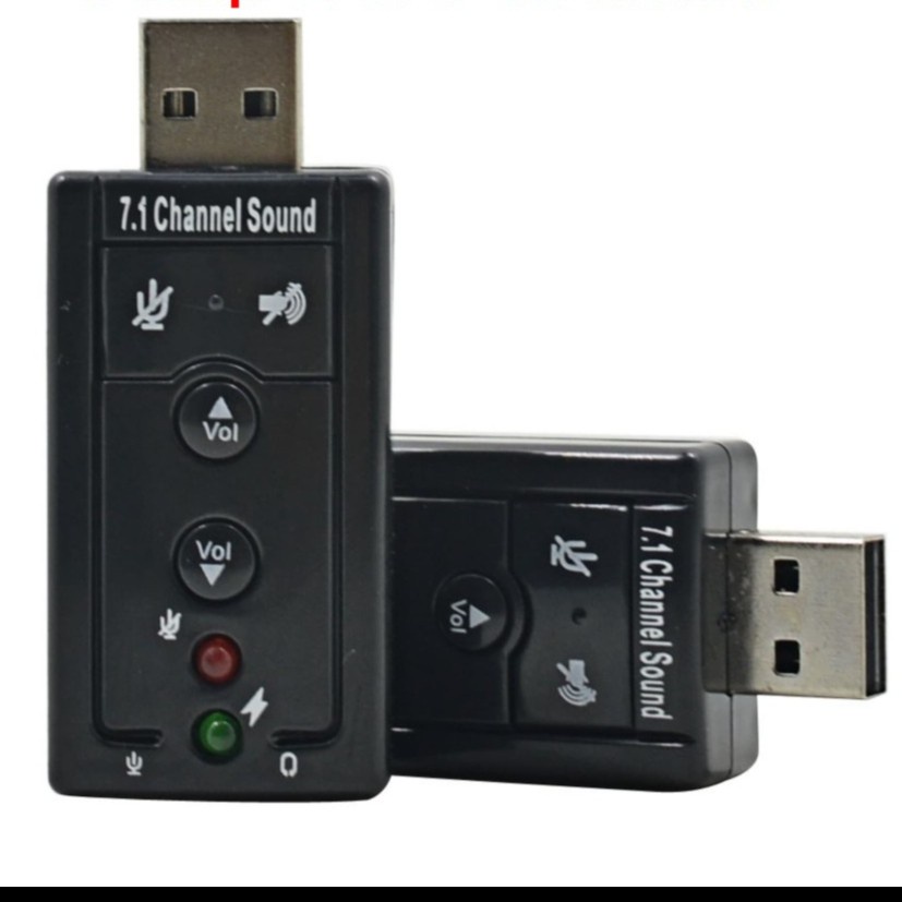 การ์ดเสียง Usb 7. 1 อะแดปเตอร์ CHANNEL /USB SOUND CARD 7.1 ปลั๊ก & เล่น ...
