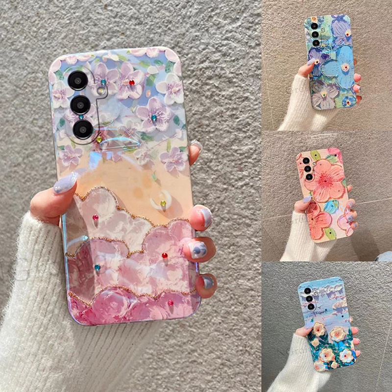 เคส Samsung Galaxy A05 A05S A25 A24 A34 A54 A14 A53 A73 A13 A23 A33 A32 A52 A52S 5G 4G INS Oil ...