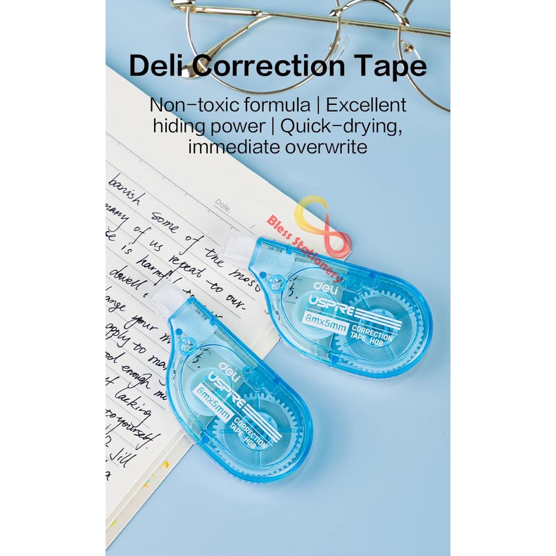 กระดาษ Typex 6 เมตร เดลี่ เทปลบคําผิด tipx roll tip-ex dry tip-x type x ...