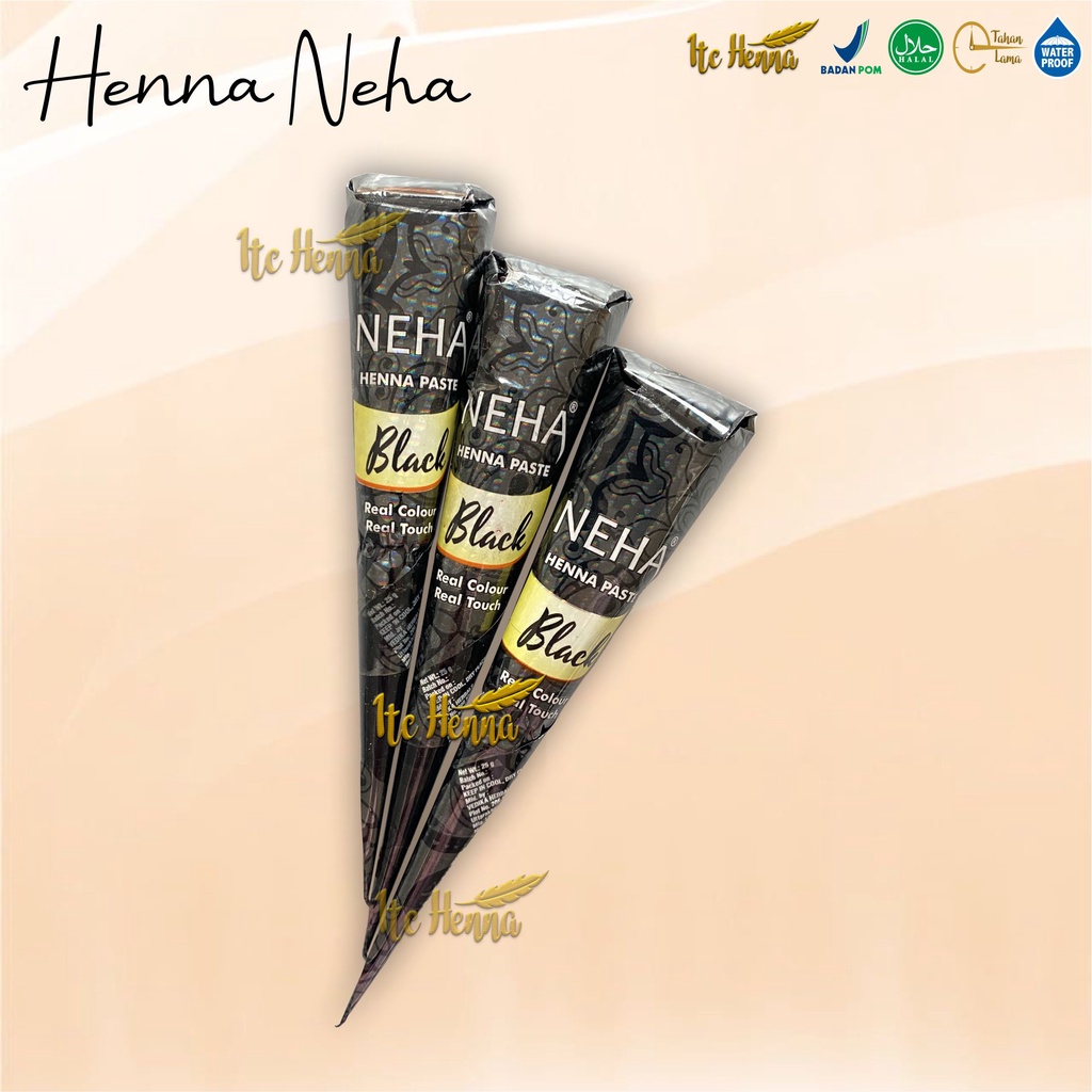 Hitam Neha Black Henna Cone - ขายปลีก 1 กรวย | Shopee Thailand