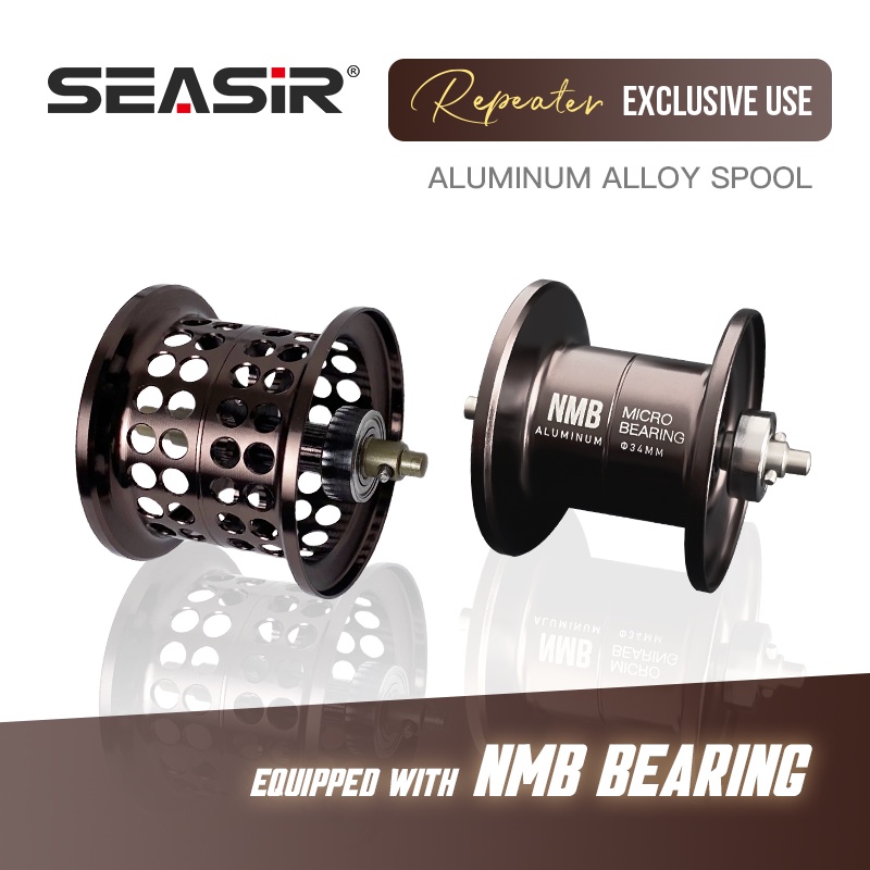 Seasir REPEATER รอกตกปลา อลูมิเนียมอัลลอยด์ สปูลโลหะ สปูลมาตรฐาน / ม้วนตื้น อุปกรณ์เสริมตกปลา ...