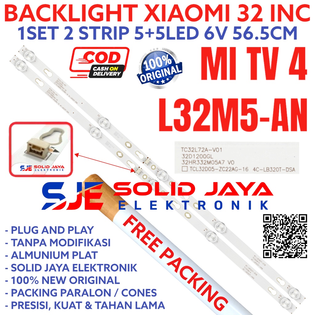 ไฟแบ็คไลท์ LED TV XIAOMI 32 นิ้ว L32M5-AN L32M5 AN MI4A XIAO MI TV 4A ...
