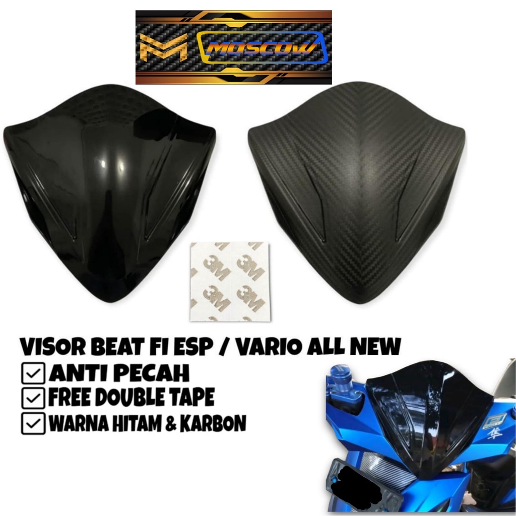 WINDSHIELD VISOR + ADHESIVE GLUE PNP SERIES MOSCOW ORI BEAT FI ESP ...