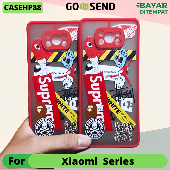 เคสโทรศัพท์มือถือแบบแข็ง ลาย SUPREM Motif กําหนดเอง สําหรับ Xiaomi Poco X3 Pro NFC Redmi Note 10 ...