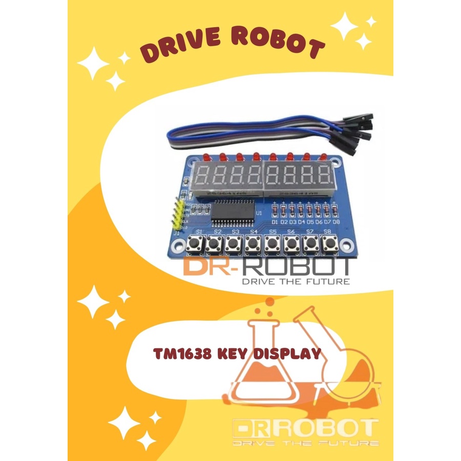 Tm1638 โมดูลหลอดไฟ LED 8 บิต สําหรับ ARDUINO | Shopee Thailand