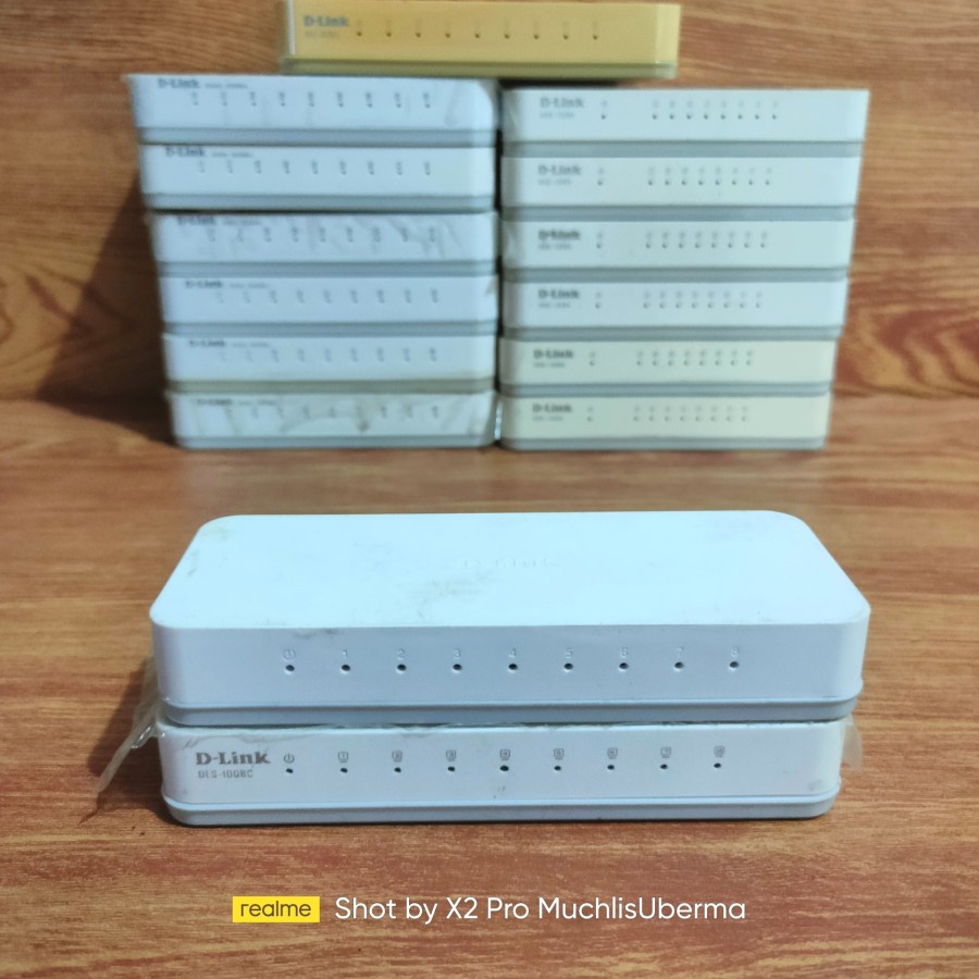 D-link Des 1008C 8 port hub Switch - dlink 8port 10/100Mbps slim รุ่น ...
