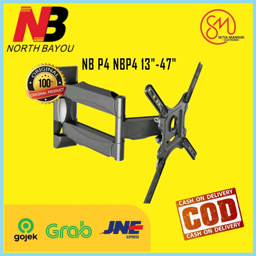 North Bayou NB P4 NBP4 LCD LED Monitor TV Bracket 13 "-47" หมุนเอียง ...