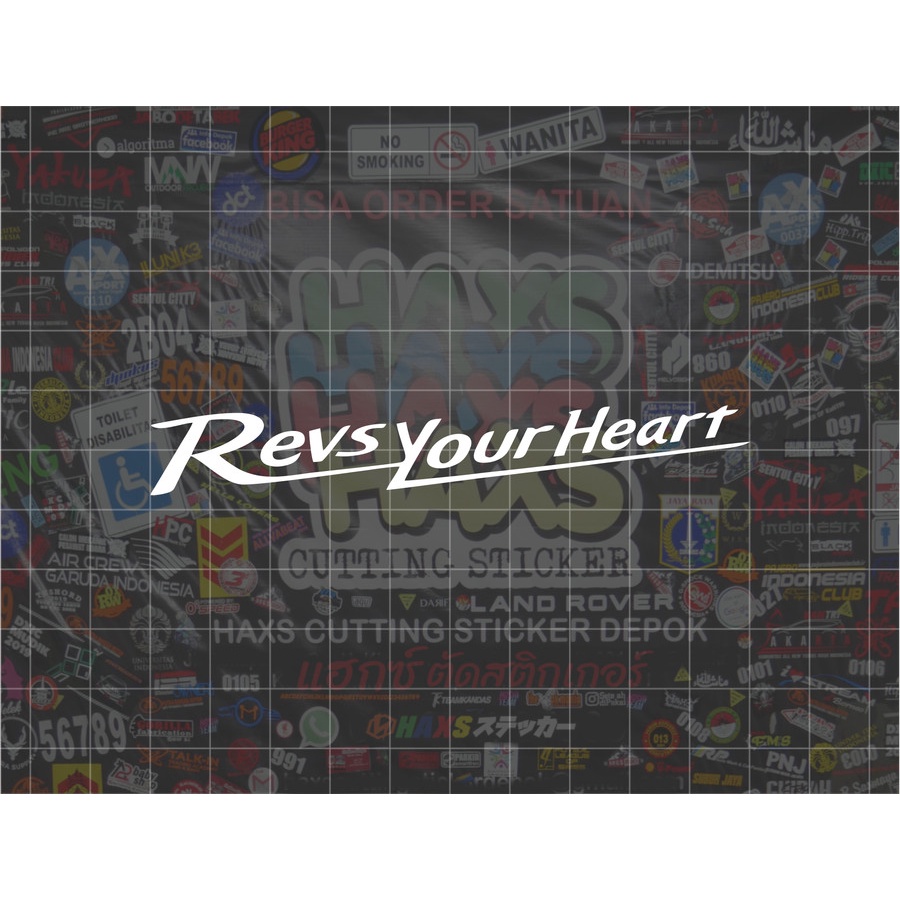 Revs Your Heart Cutting Sticker ขนาด 10 ซม. สําหรับรถจักรยานยนต์ ...