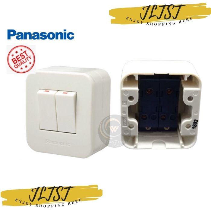 Panasonic Series Switch Series Series สวิตช์คู่เอาท์บอร์ด WSJ3900 สีขาว ...