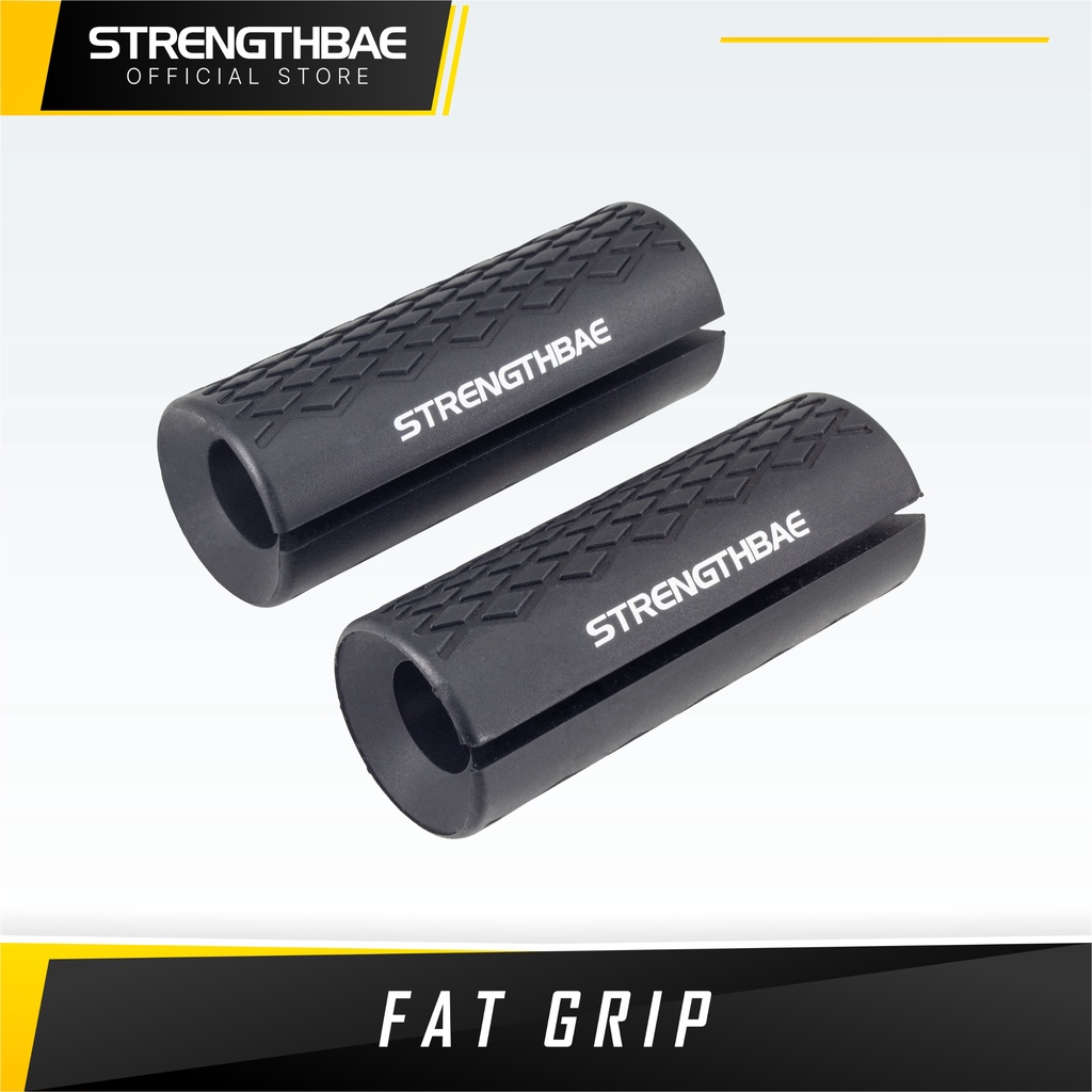 Fat Grip STRENGTHBAE Dumbbell Barbell Hand Grips Forearm Strengthener ...