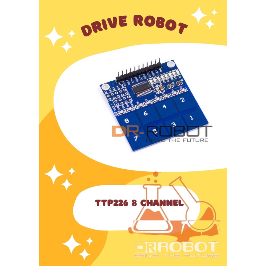 Ttp226 โมดูลสวิตช์สัมผัสแบบ Capacitive 8 ช่อง Arduino | Shopee Thailand
