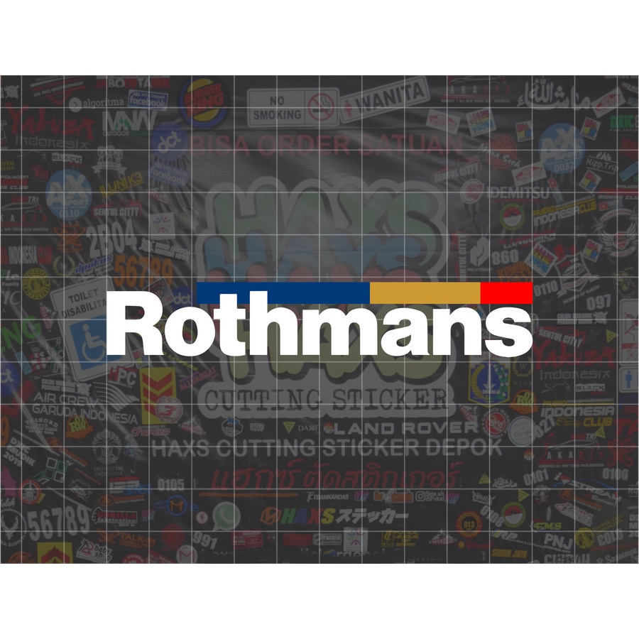 สติ๊กเกอร์ตัด Rothmans V2 ขนาด 10 ซม. สําหรับรถยนต์รถจักรยานยนต์ ...