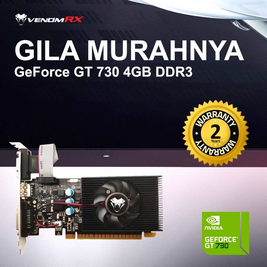 ใหม่ VenomRX Geforce GT730 4GB DDR3 | Shopee Thailand