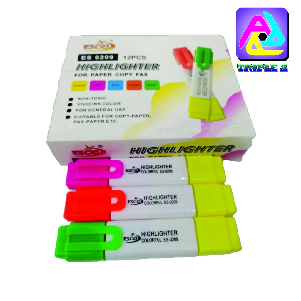 STABILO ปากกาเน้นข้อความ ESCO ES-0209 | Shopee Thailand