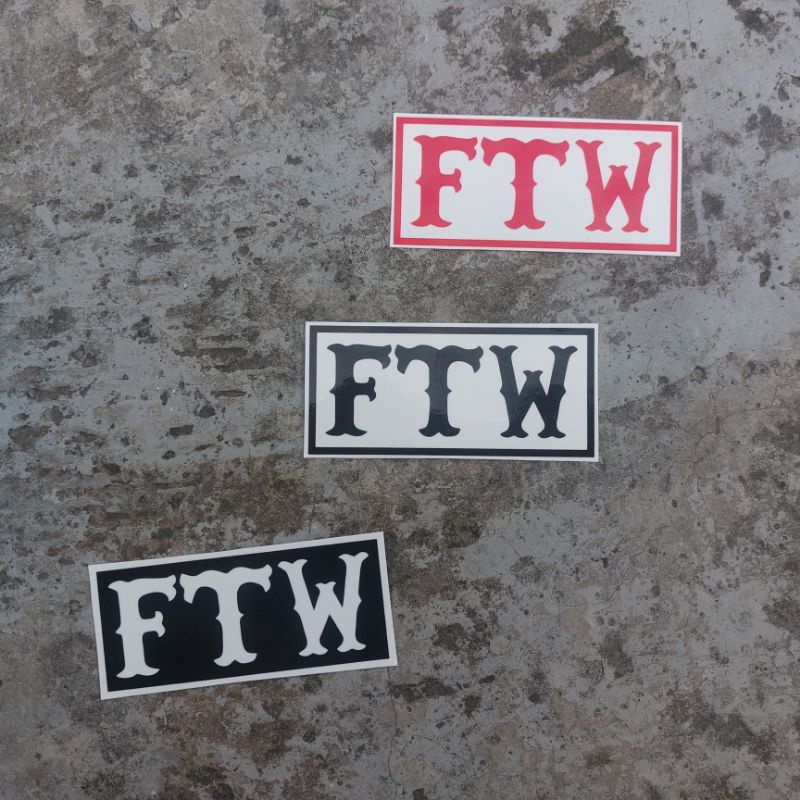 สติ๊กเกอร์ - FTW - CUSTOM CULTURE | Shopee Thailand
