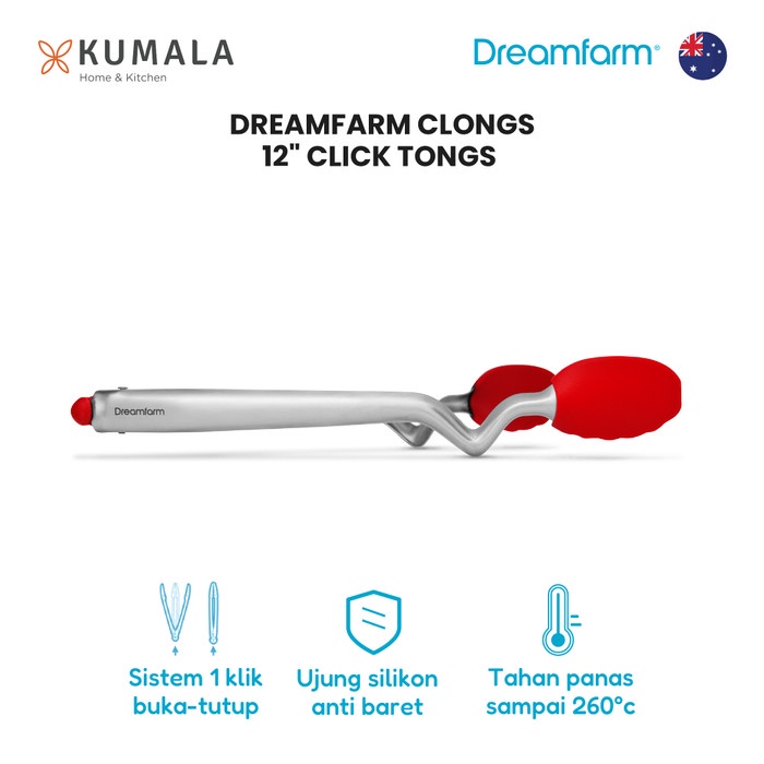Dreamfarm Clong ที่คีบ 12 นิ้ว - สีแดง | Shopee Thailand