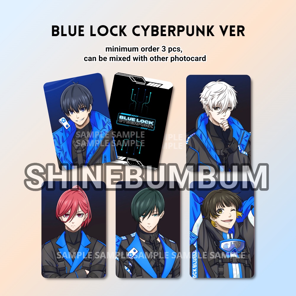 Photocard Blue Lock Cyberpunk ver (2 ด้าน) | Shopee Thailand