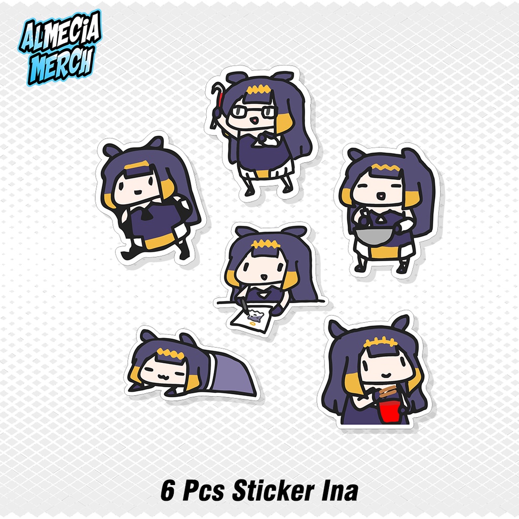 สติกเกอร์ Ina Hololive Chibi Smol สําหรับติดตกแต่ง | Shopee Thailand