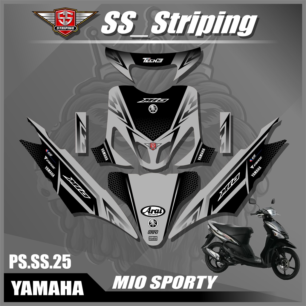 Mio Sporty Full Body Sticker Decal - สติกเกอร์ Mio Sporty แบบเต็มตัว Ps ...