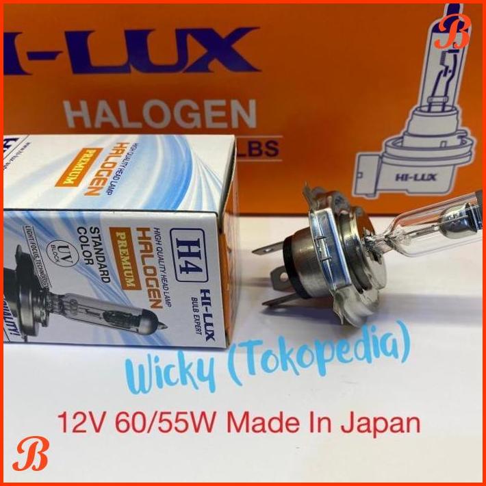 หลอดไฟฮาโลเจน H4 12V 60 55W P43T ยี่ห้อญี่ปุ่น HI LUX | สัปดาห์ ...