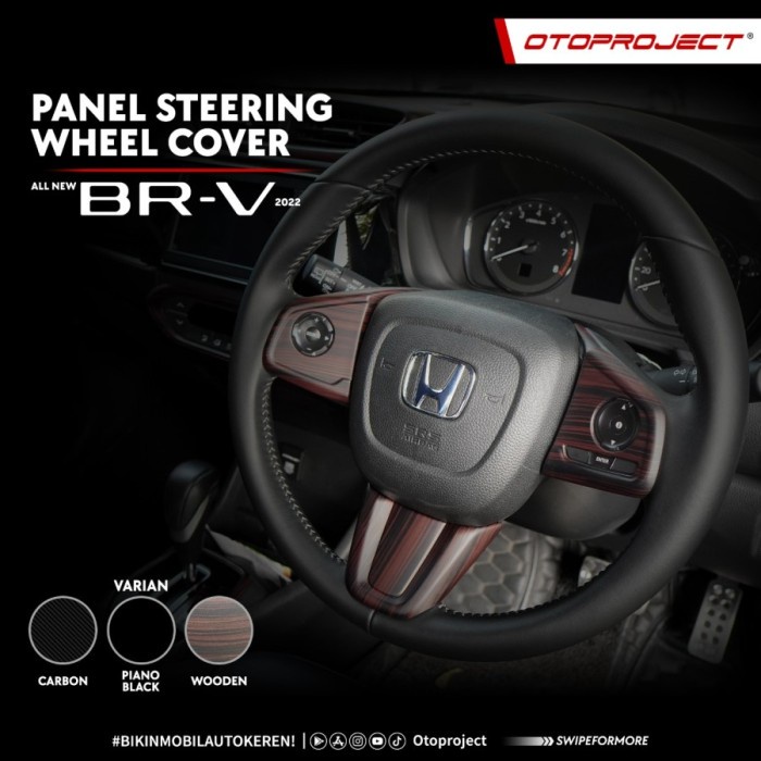 ฝาครอบแผงพวงมาลัย All New BRV 2022 Otopproject (Non Sensing) | Shopee ...