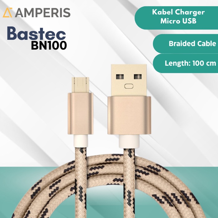 สายชาร ์ จ Micro USB 1 เมตร สายถัก | บาสเทค BN100 | Shopee Thailand