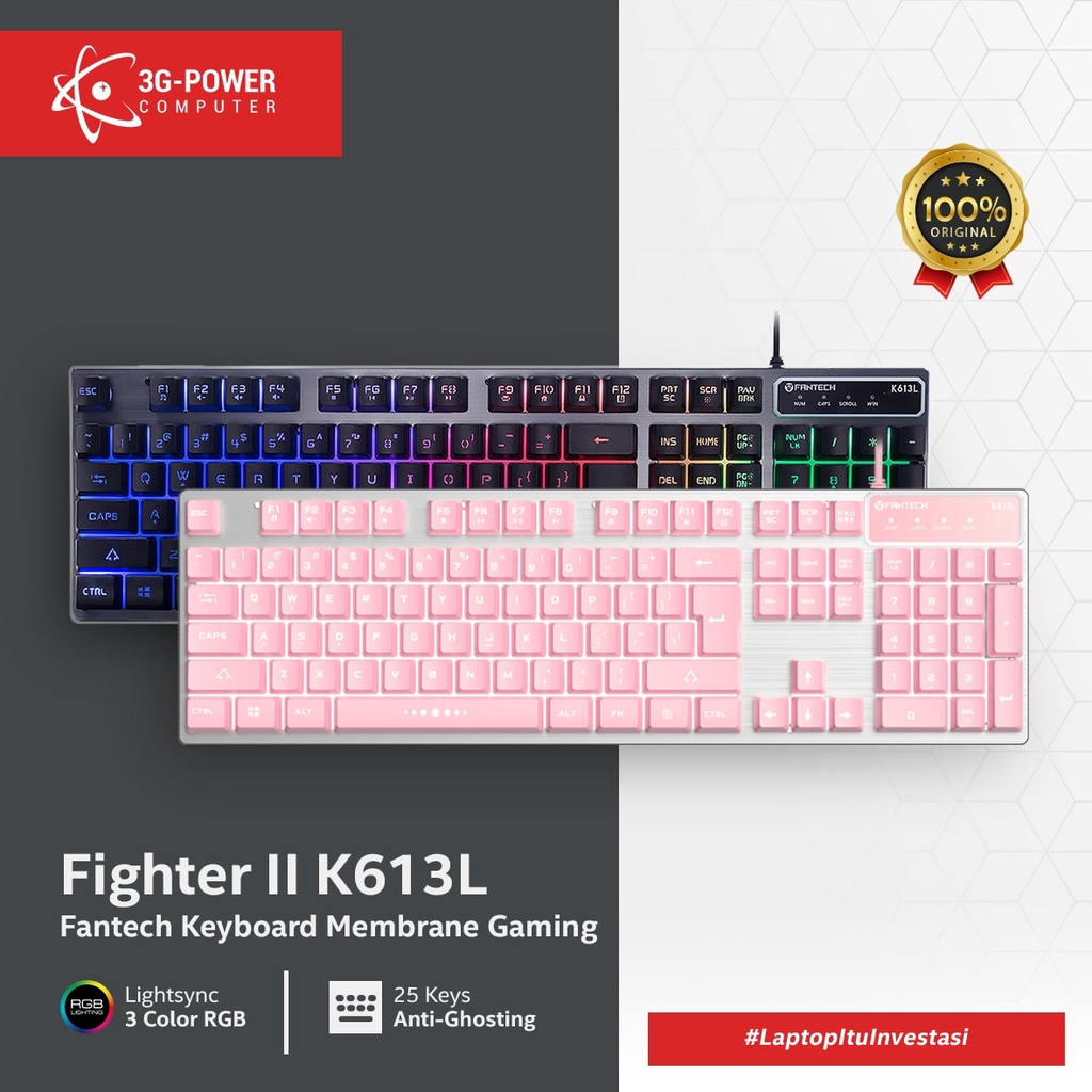 Fantech Fighter II K613L - RGB คีย์บอร์ดเล่นเกม | Shopee Thailand