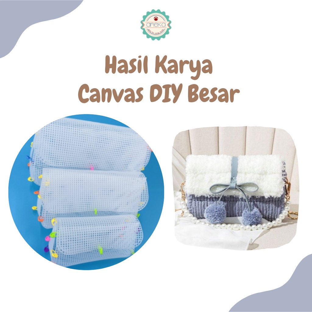 ANEKA - ผ้าใบพลาสติก / DIY Plastic Bag Shape Canvas - ตาราง 3 มม ...