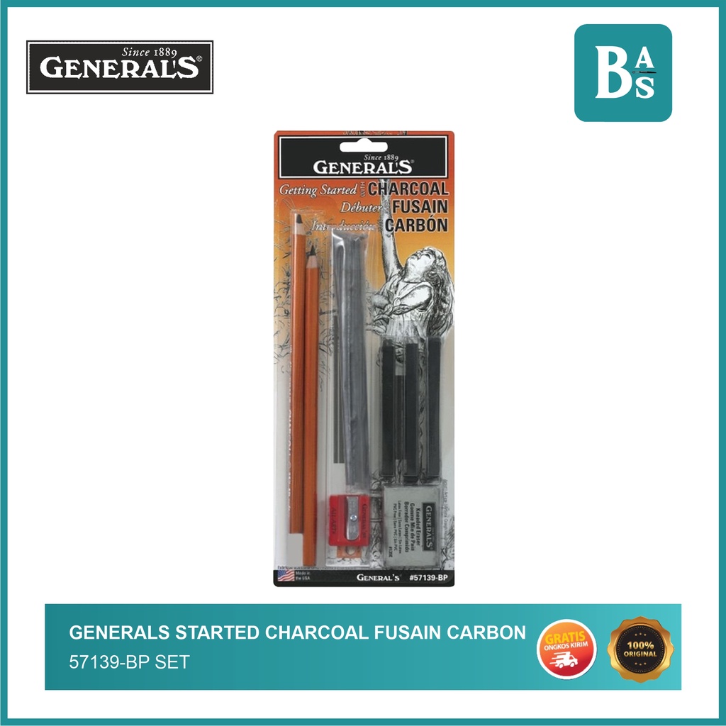 General& 39;s Started Charcoal Fusain Carbon Set 57139-BP | Shopee Thailand