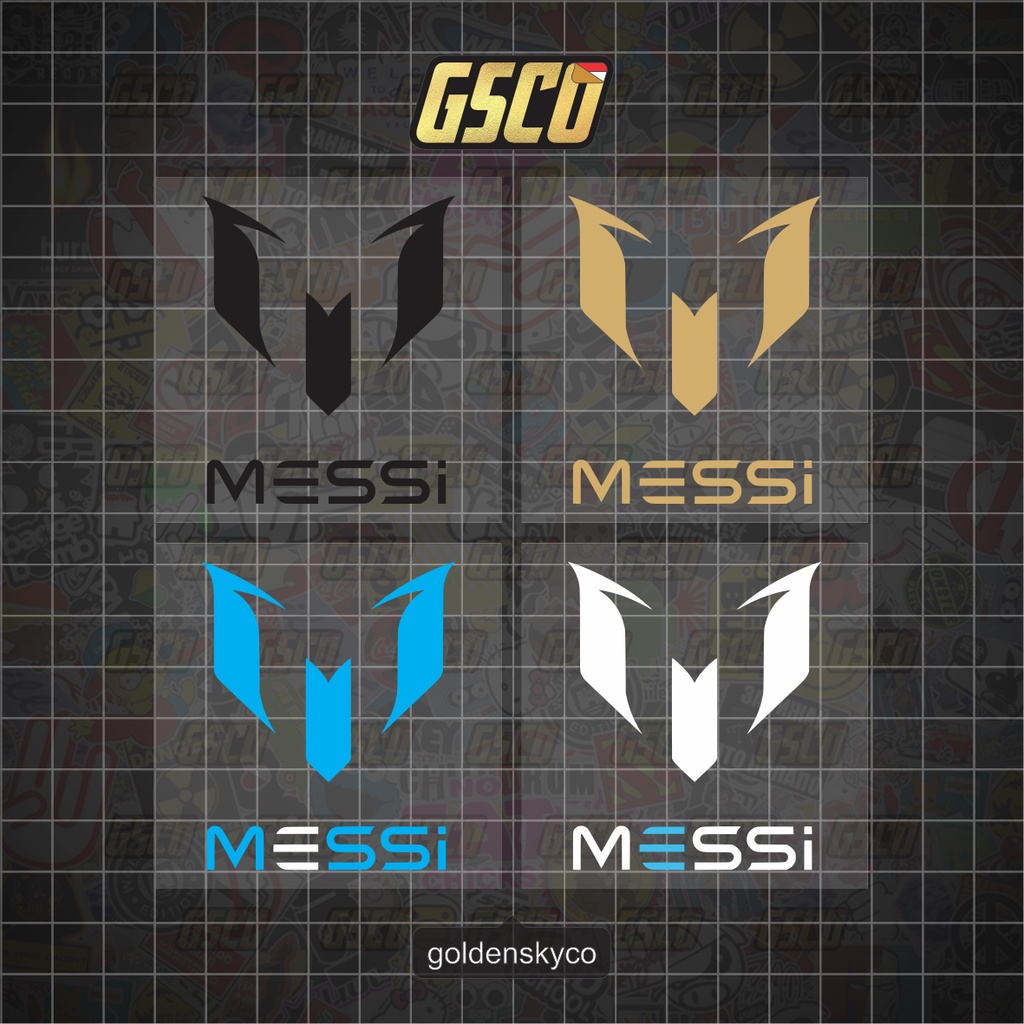 Lionel Messi Logo Ball Cutting Sticker (8 cm x 6.5 cm) | Shopee Thailand
