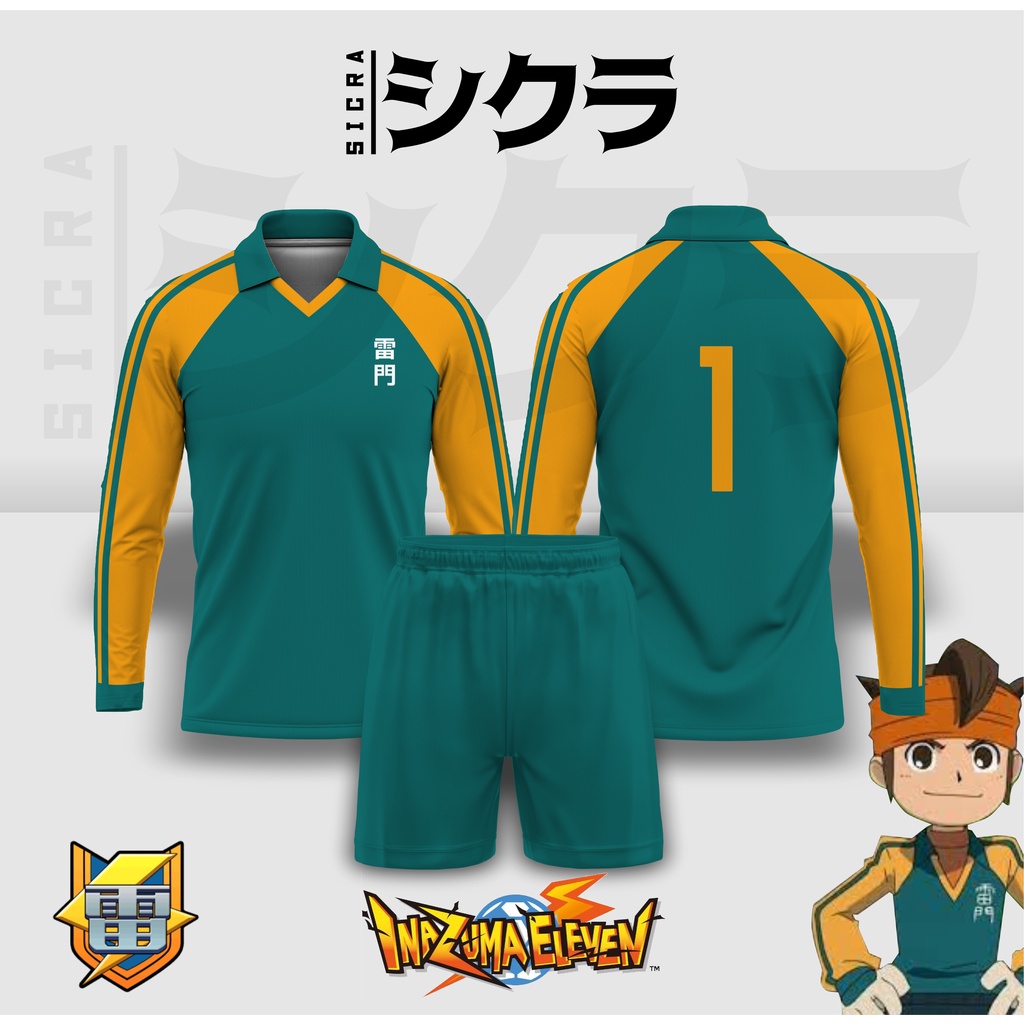 Anime Inazuma Eleven เสื้อผู้รักษาประตู Paimon ฟุตบอลคลับคอสเพลย์มังงะ ...