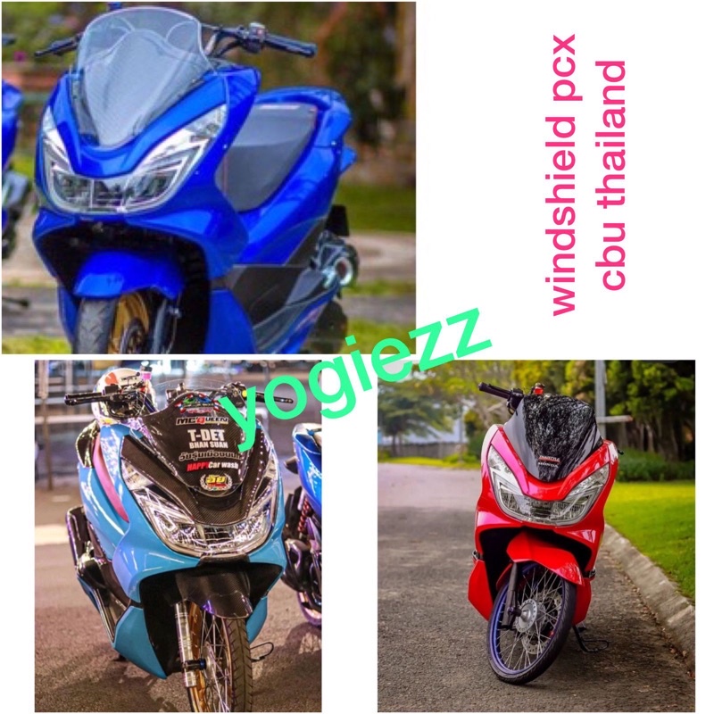 กระจกบังลม honda pcx 150 cbu visor pcx thailand 2012 2013 2014 2015 ...