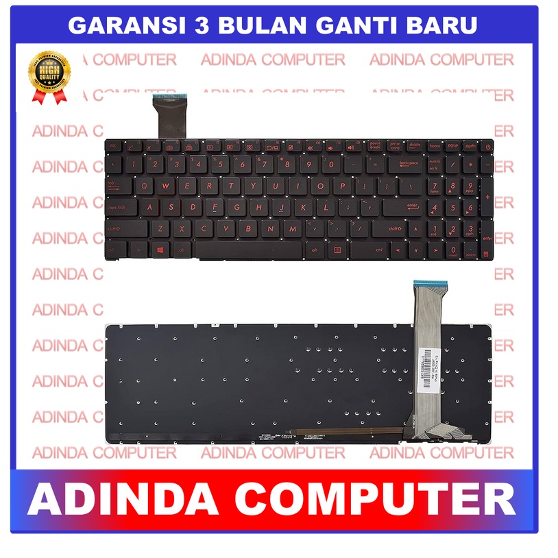 คีย์บอร์ด ไฟแบ็คไลท์ สีแดง สําหรับ Asus ROG G551 G771 GL551 GL551J GL552 GL742VW GL752 GL752V ...
