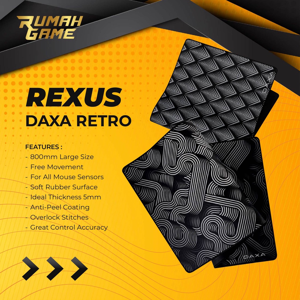 Rexus DAXA Retro Gaming Mousepad - เสื่อสนและเมาส์กันน้ํา | Shopee Thailand
