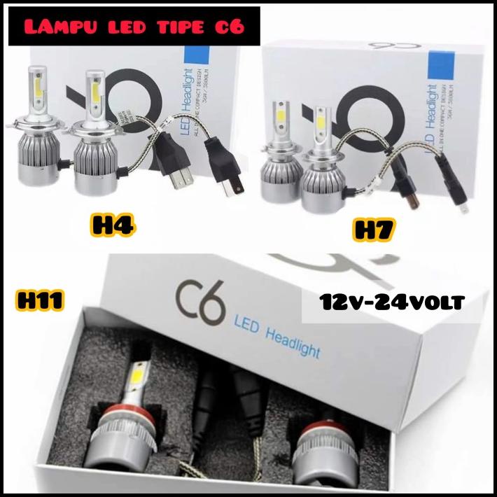 ใหม่ หลอดไฟ LED C6 H4 36w HILO !!! | Shopee Thailand