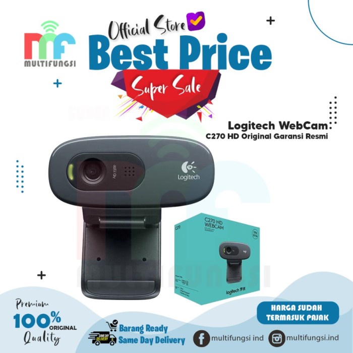 Logitech Webcam C270 Hd ของแท้ รับประกันอย่างเป็นทางการ | Shopee Thailand