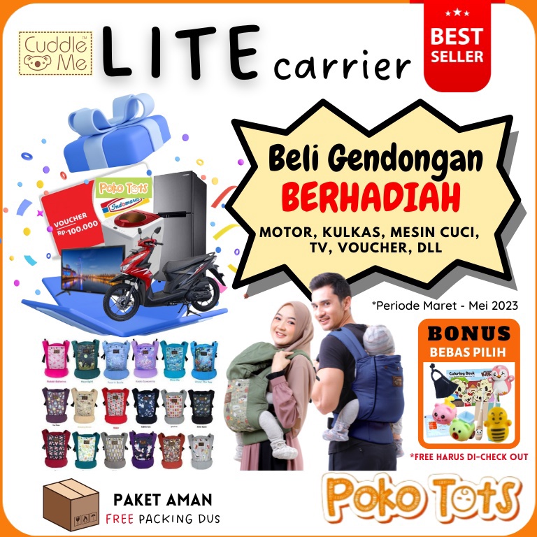 [ฟรี BONUS] Cuddle Me Lite Carrier เป้อุ้มเด็ก Ergonomic SSC Backpack ...