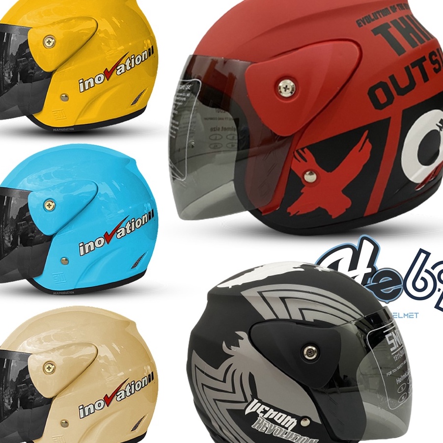 หมวกกันน็อคผู้ใหญ่ Gm EVO EVOLUTION HALF FACE สําหรับผู้ชาย และผู้หญิง ...