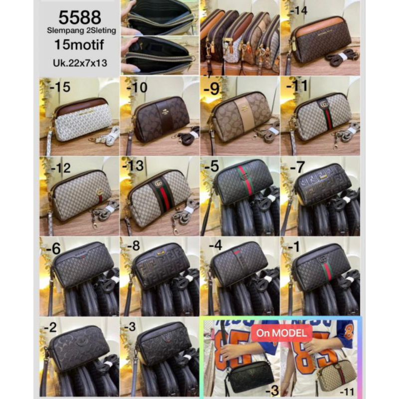 สลิงผู้หญิง 2 ซิป แถมสายยาวสั้น รหัส 5588 | Shopee Thailand
