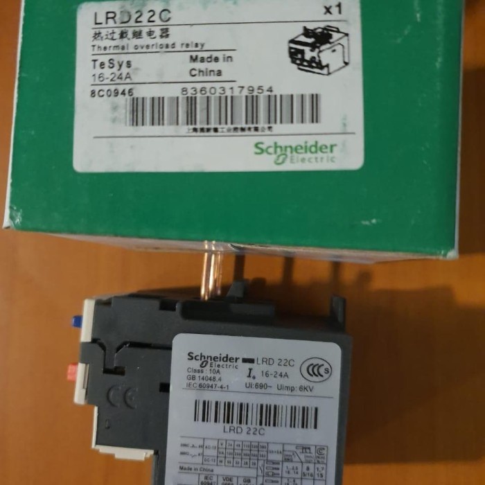 Lr D22 THERMAL เครื่องโอเวอร์โหลด Schneider LRD 22 LRD-22 LRD22 16-24A ...