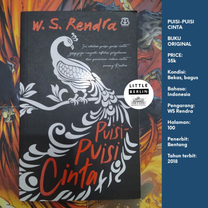 หนังสือกวีนิพนธ์ Ws Rendra's Book Of Love ของแท้ | Shopee Thailand