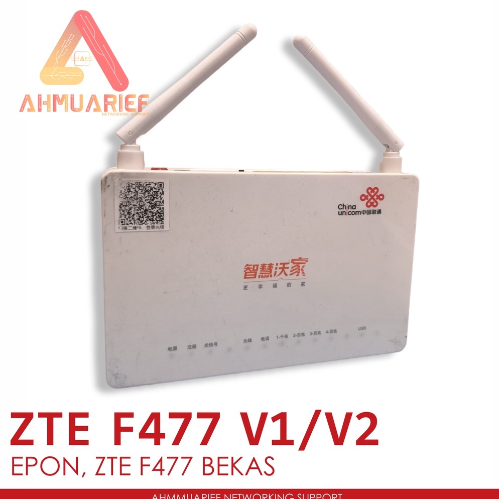 . Ont EPON ONU ZTE ZXHN F477 ACCESS POINT ไร ้ สาย WIFI ไม ่ F450 F660 ...