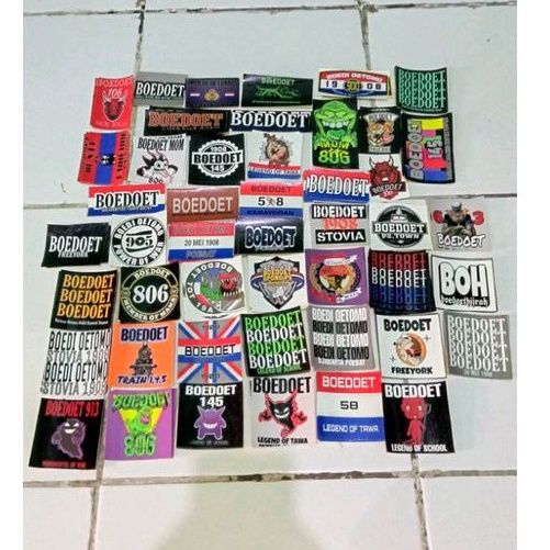สติ๊กเกอร์ Boedoet 6 ชิ้น ฟรีให้เลือก STM STICKERS | Shopee Thailand