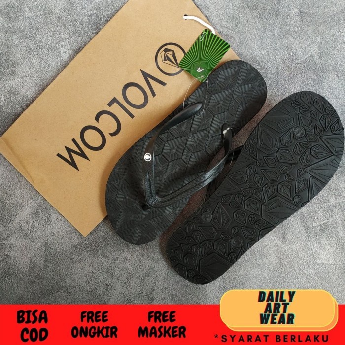 รองเท ้ าแตะผู ้ ชาย Volcom /Distro Sandals/รองเท ้ าแตะบ ้ านลําลอง | Shopee Thailand