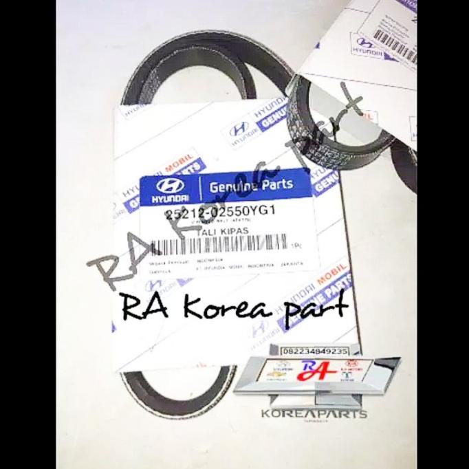 สายพานพัดลม Vbelt Alternator Dynamo ampere Hyundai i10 Atoz 1.1 ori Van ...