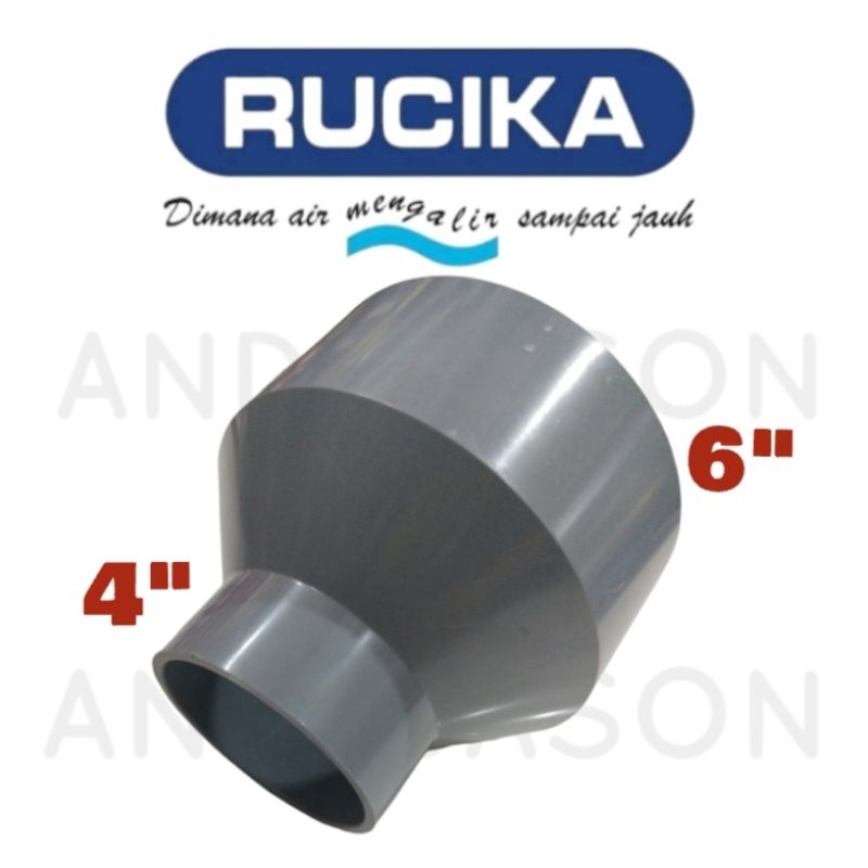 R SOCK RUCIKA SOCKET 6" X 4" INCH PVC SOCKET (D) RUCIKA R SOCKET 6"X4 ...