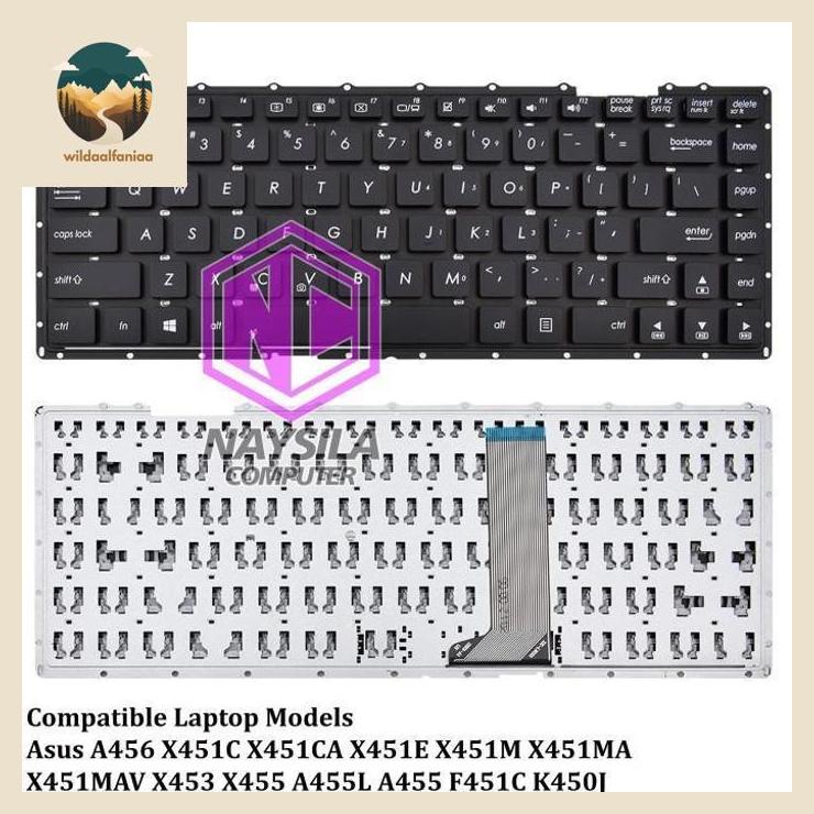 คีย์บอร์ด Asus X453 X453M X452 A455 A455L X451C K455 X403M W419L F401 ...
