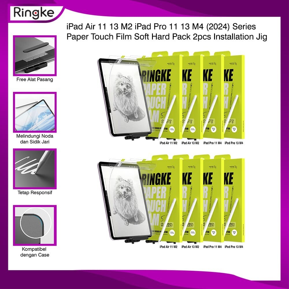 LAYAR Ringke iPad Pro 11 M4 / Pro 13 M4 / Air 11 M2 / Air 13 M2 กระดาษ ...