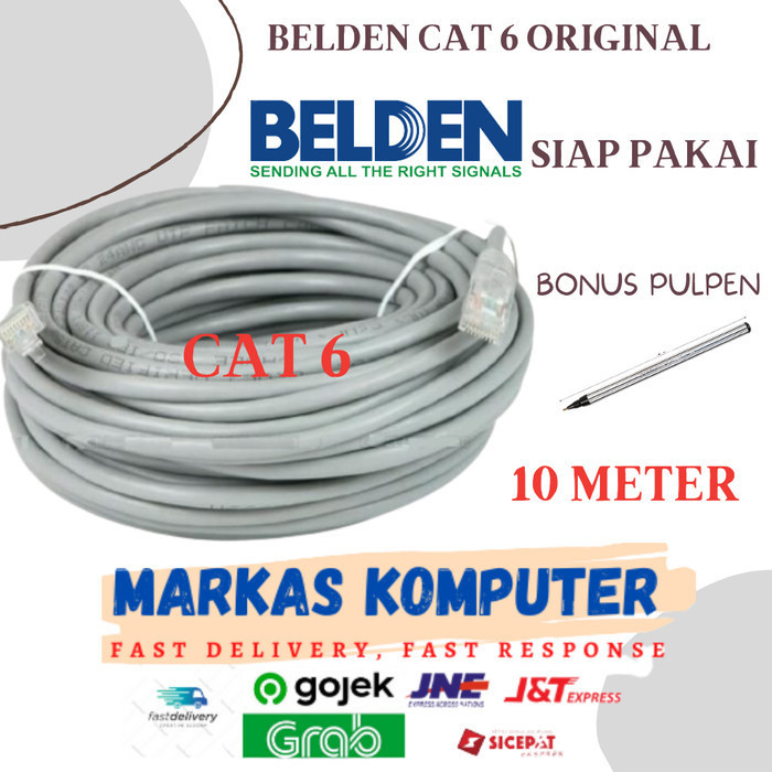 Belden cat 6 USA สาย Lan 10 เมตร พร้อมใช้งาน/10M / 10 เมตร UTP cat 6 | Shopee Thailand
